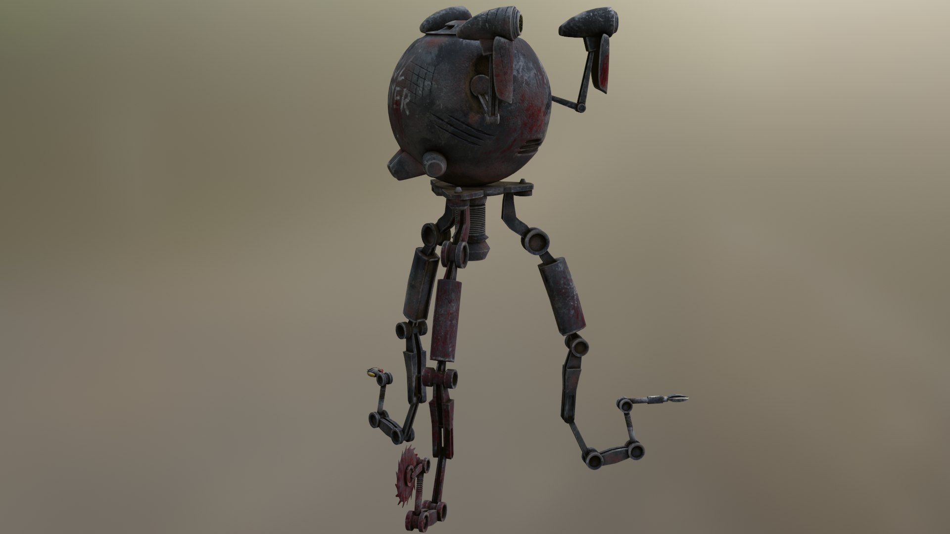 ROBOT FALLOUT 3D Model - TurboSquid 2217024