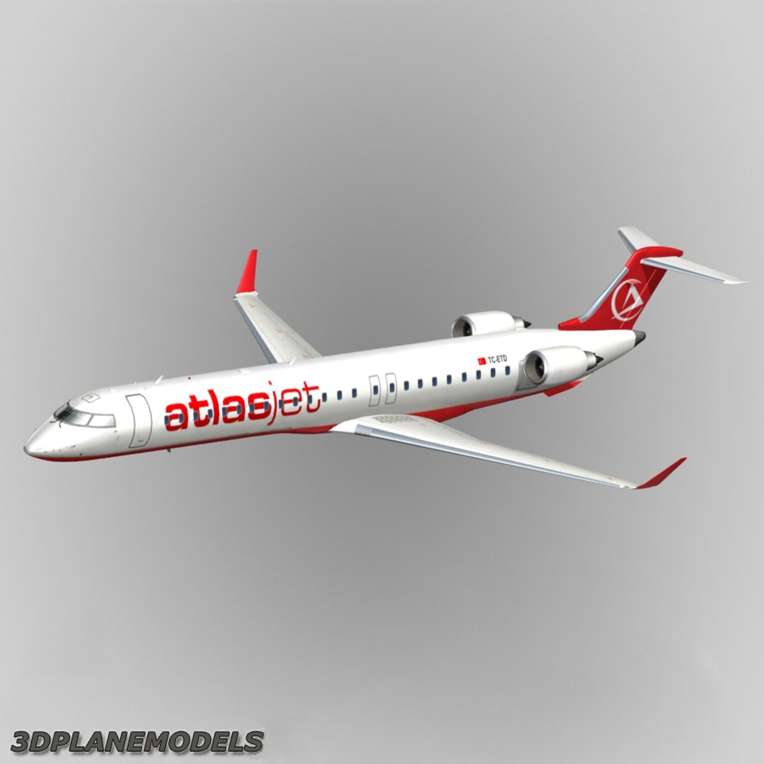 3d Bombardier Crj-900 Atlasjet Model