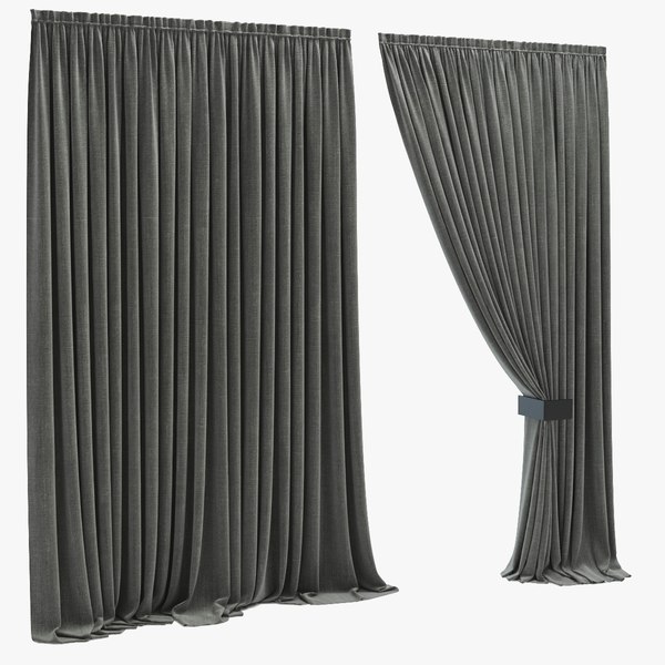 curtain 3d model