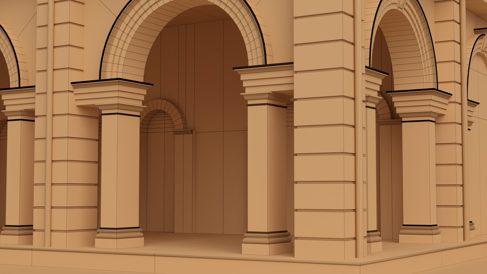 3D Three Story Building 001 - TurboSquid 1736510