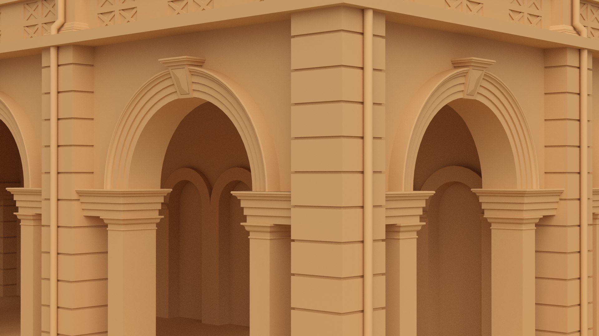 3D Three Story Building 001 - TurboSquid 1736510