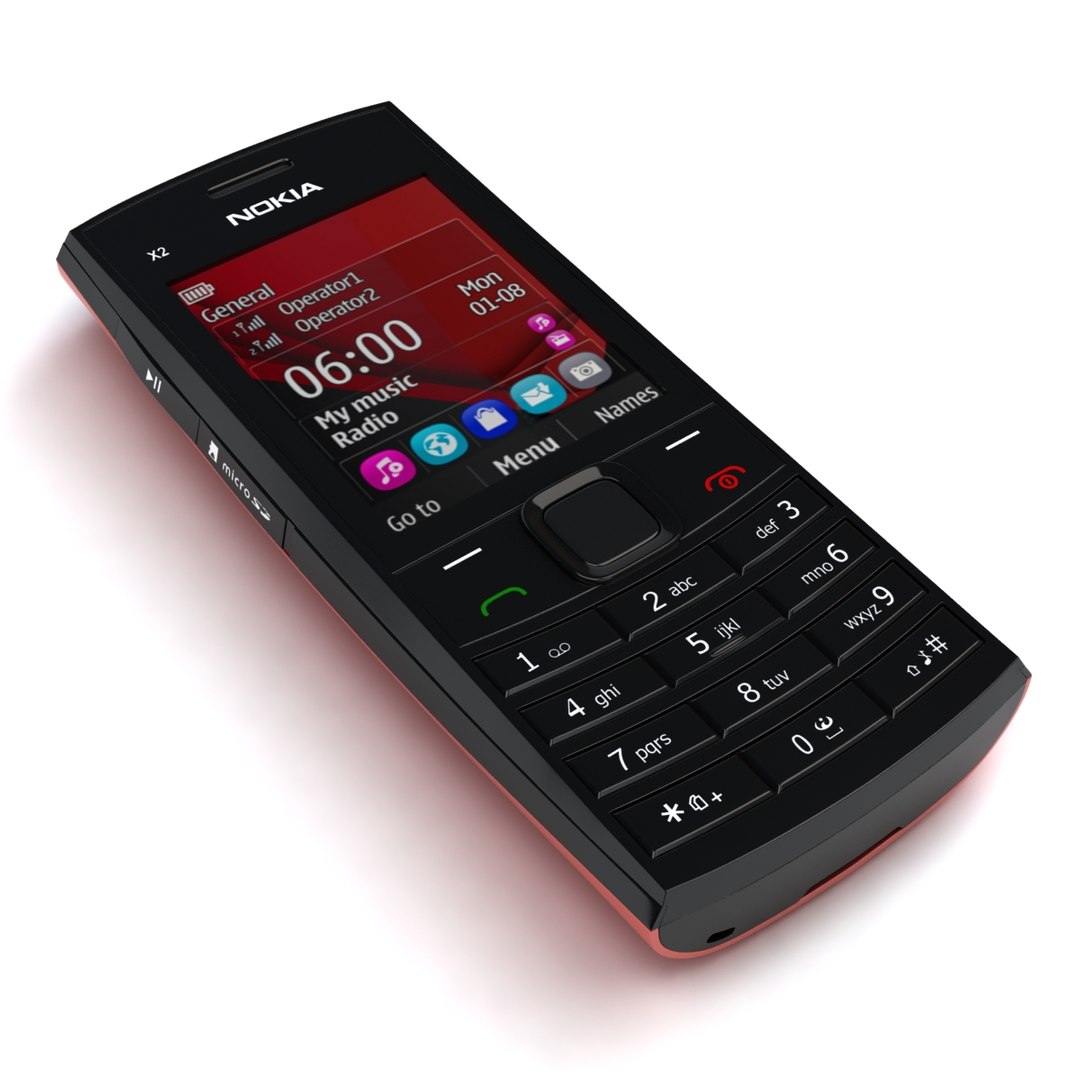 Bright Nokia X2-02 3d Model