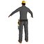 3d Model Rigged Worker Biped Man