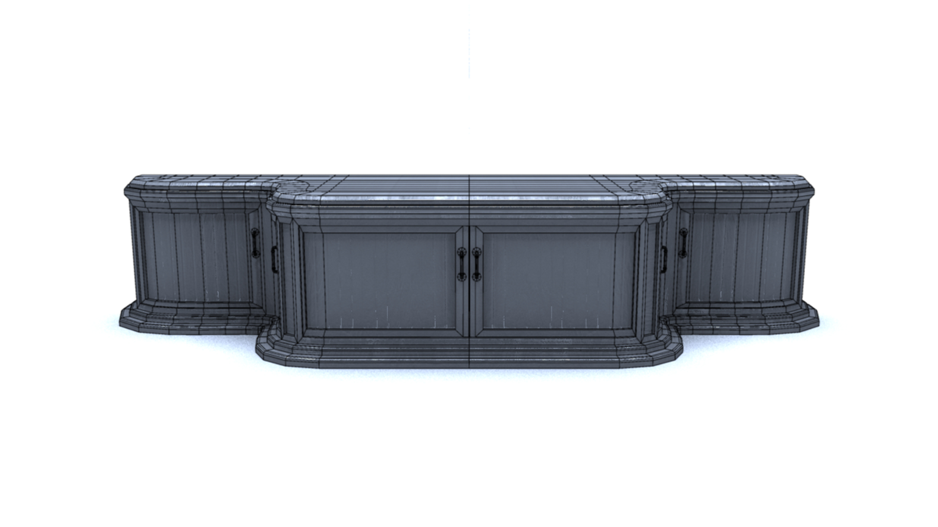 Console Cabinet 3d Model