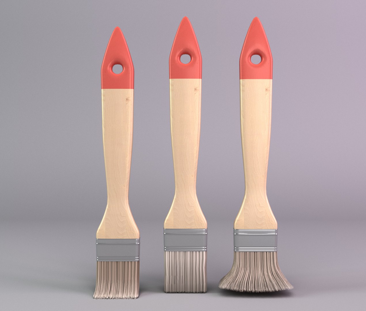 3D Paint Brushes Model - TurboSquid 1702273