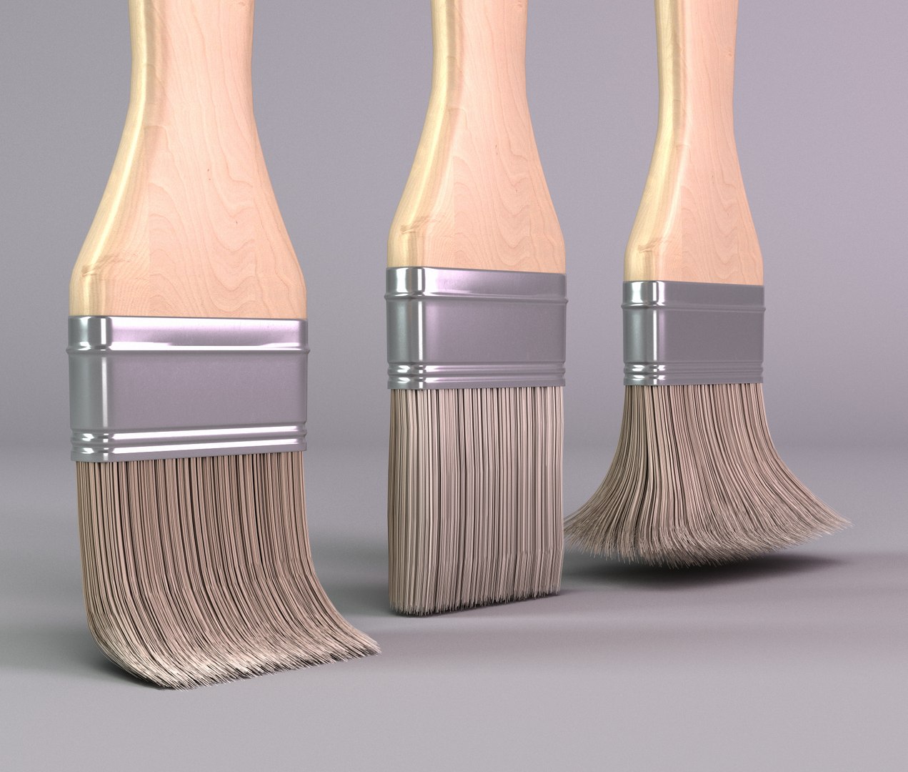 3D Paint Brushes Model - TurboSquid 1702273