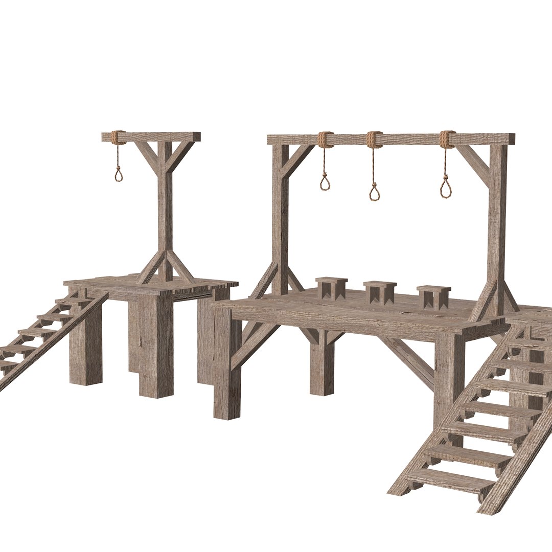 Set Gallows 3D Model - TurboSquid 1377365