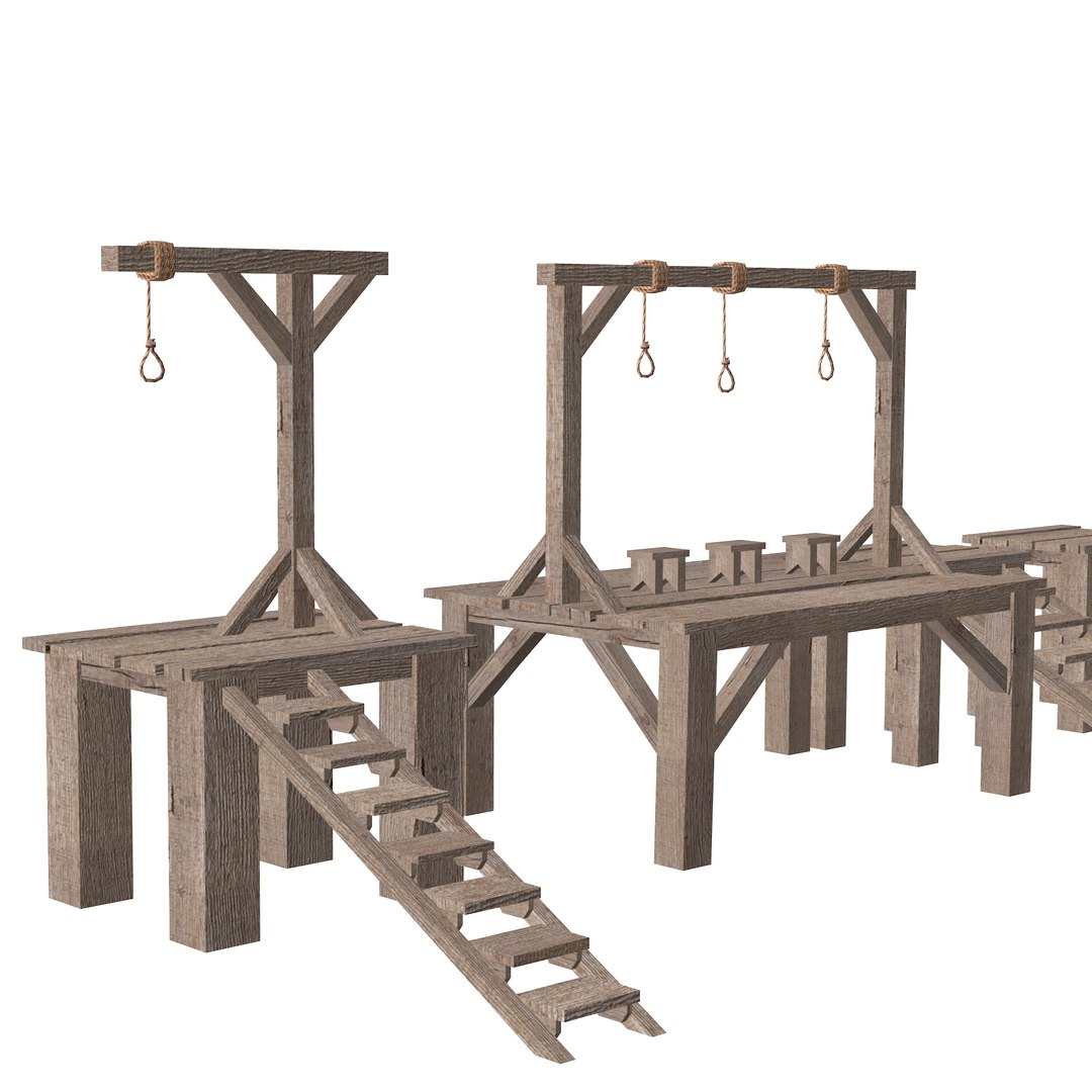 Set Gallows 3D Model - TurboSquid 1377365