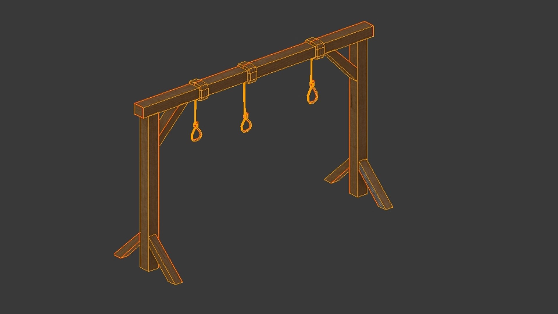 Set Gallows 3D Model - TurboSquid 1377365