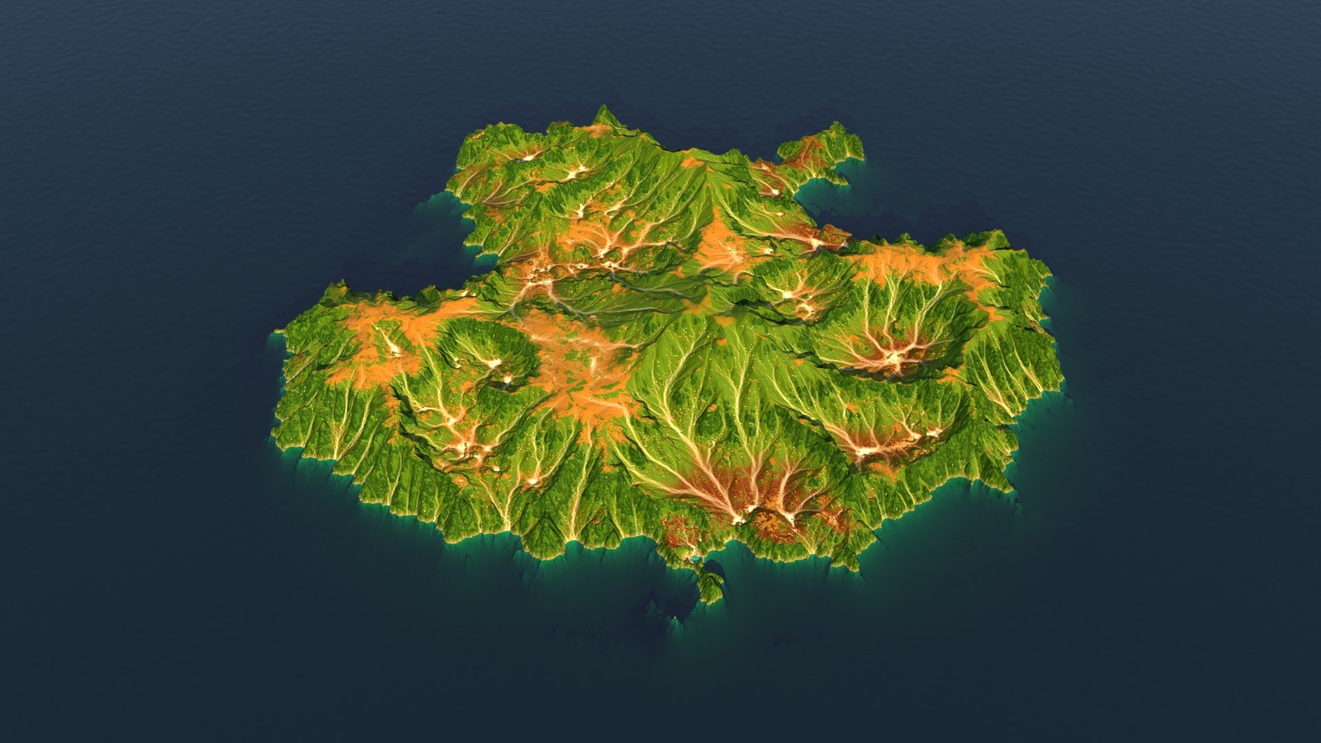 Island Terrain 04 3D Model - TurboSquid 2020172