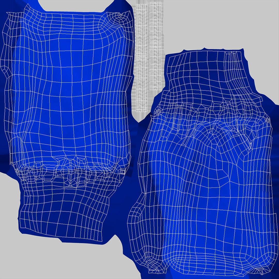 3D Blue Cloth Pouch - TurboSquid 2276763