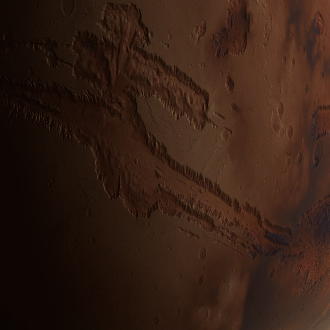 3d model mars planets