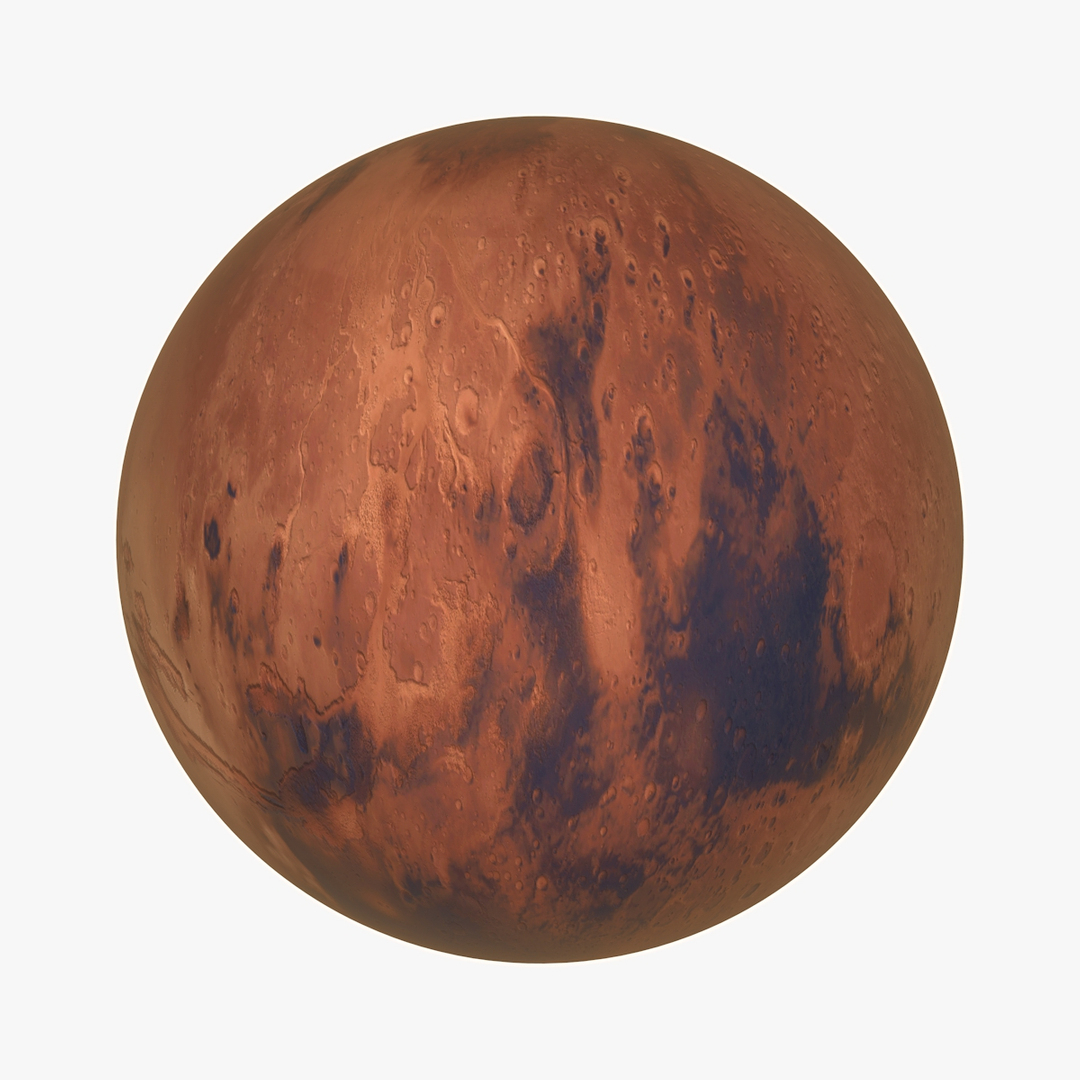3d model mars planets