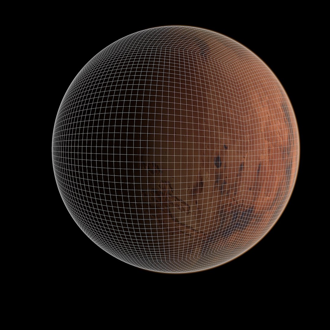 3d model mars planets