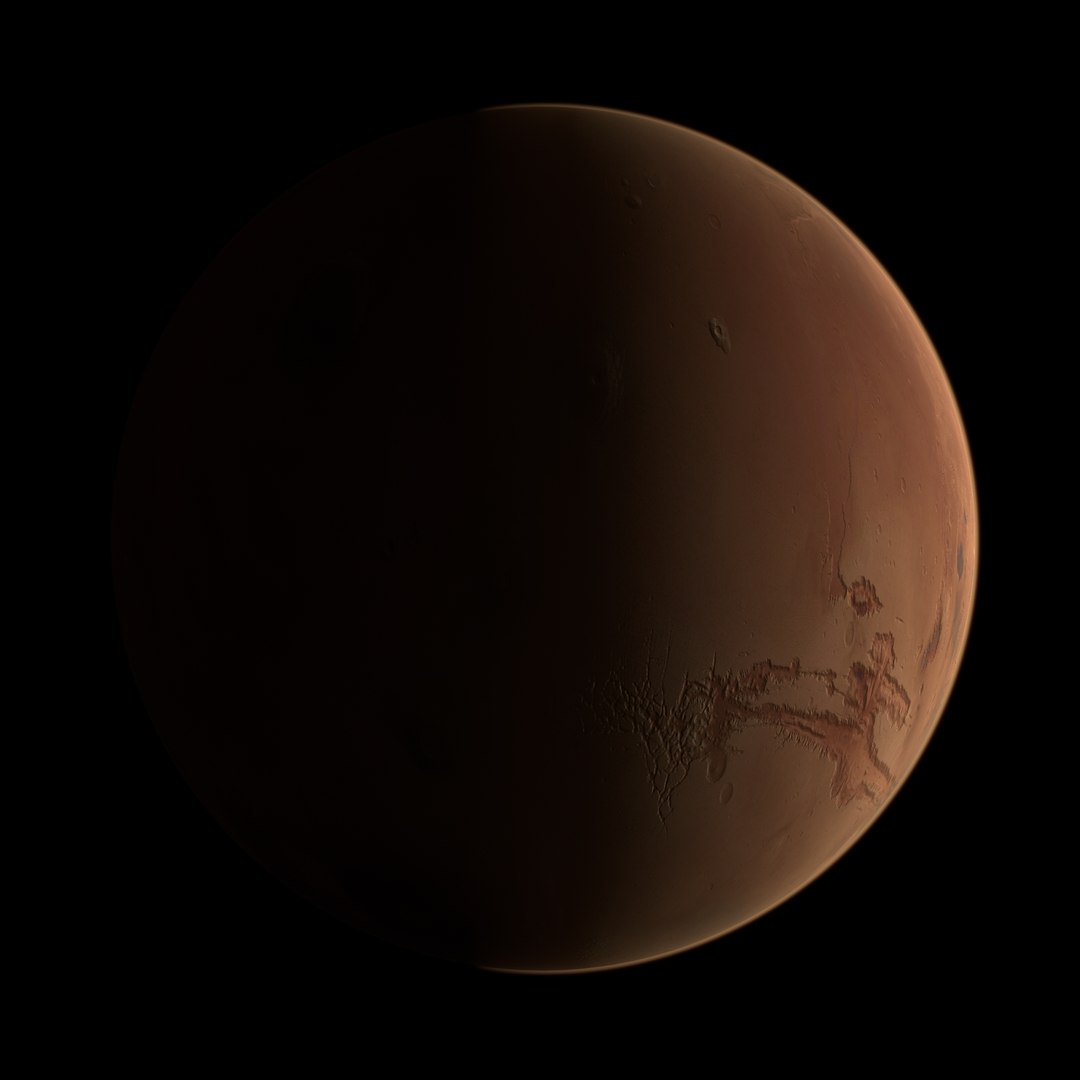 3d model mars planets