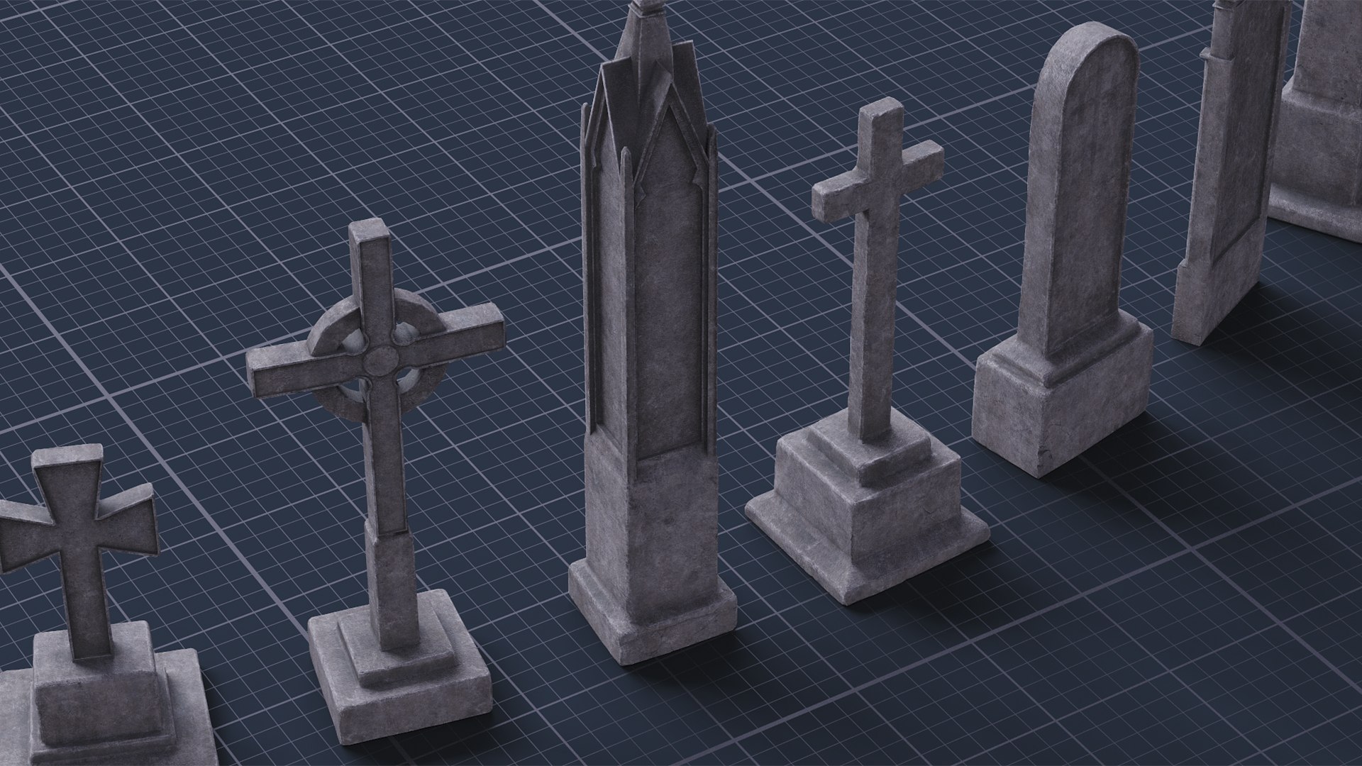 3D Model Graveyard Pack Vol 01 - Variant 01 - TurboSquid 2304789