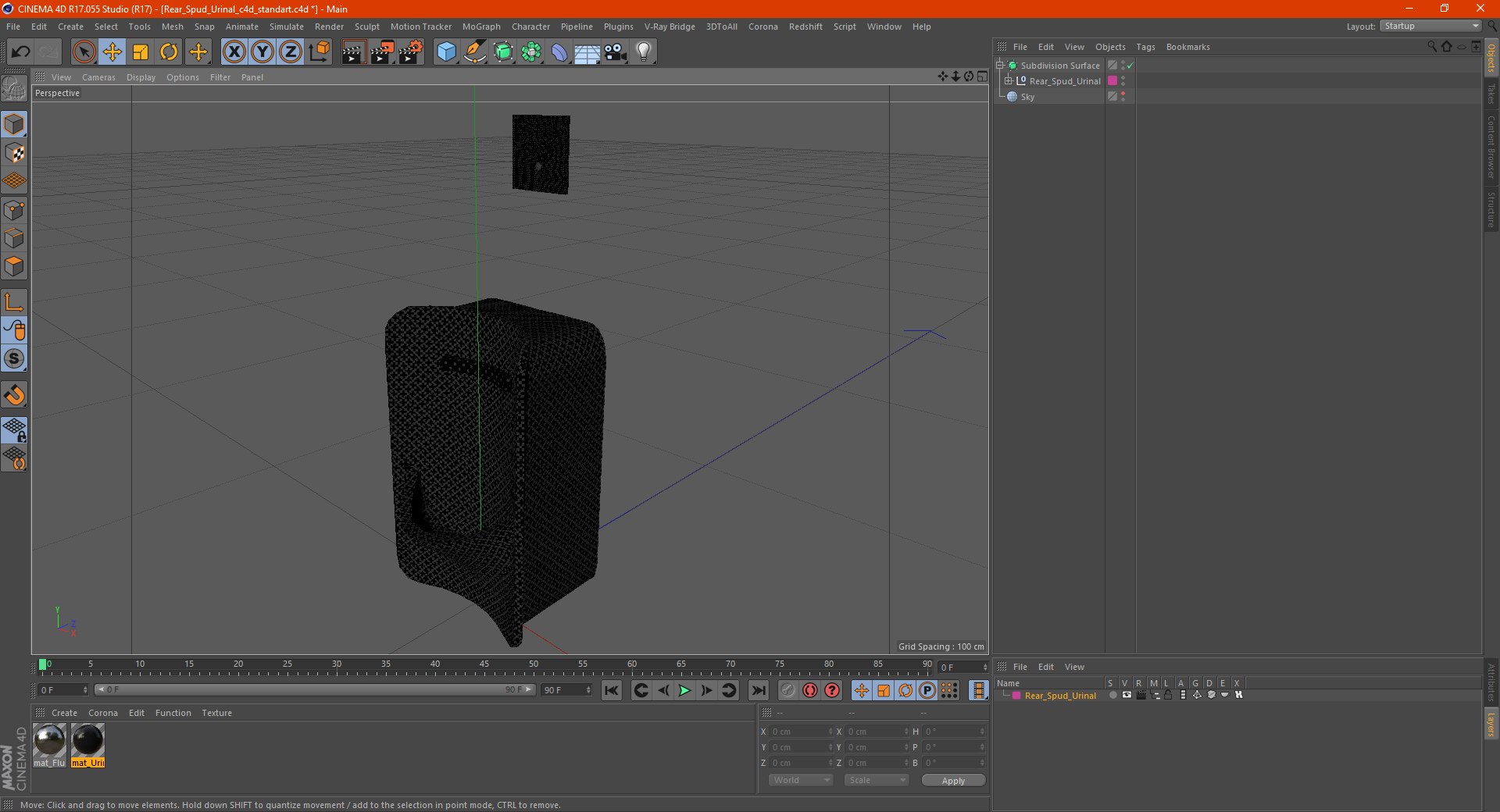3D model spud urinal - TurboSquid 1706968