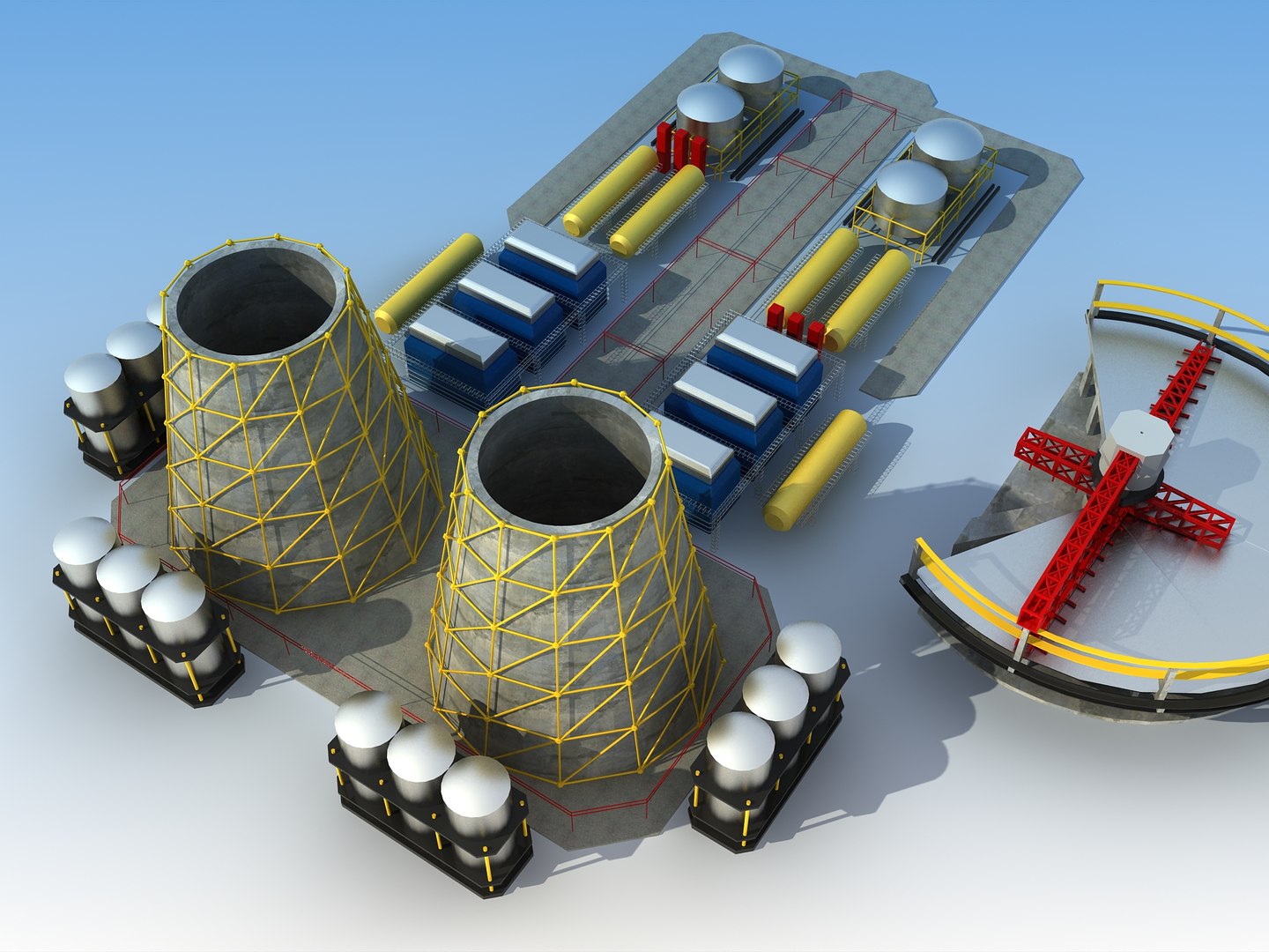 3d Model Industrial Architecture