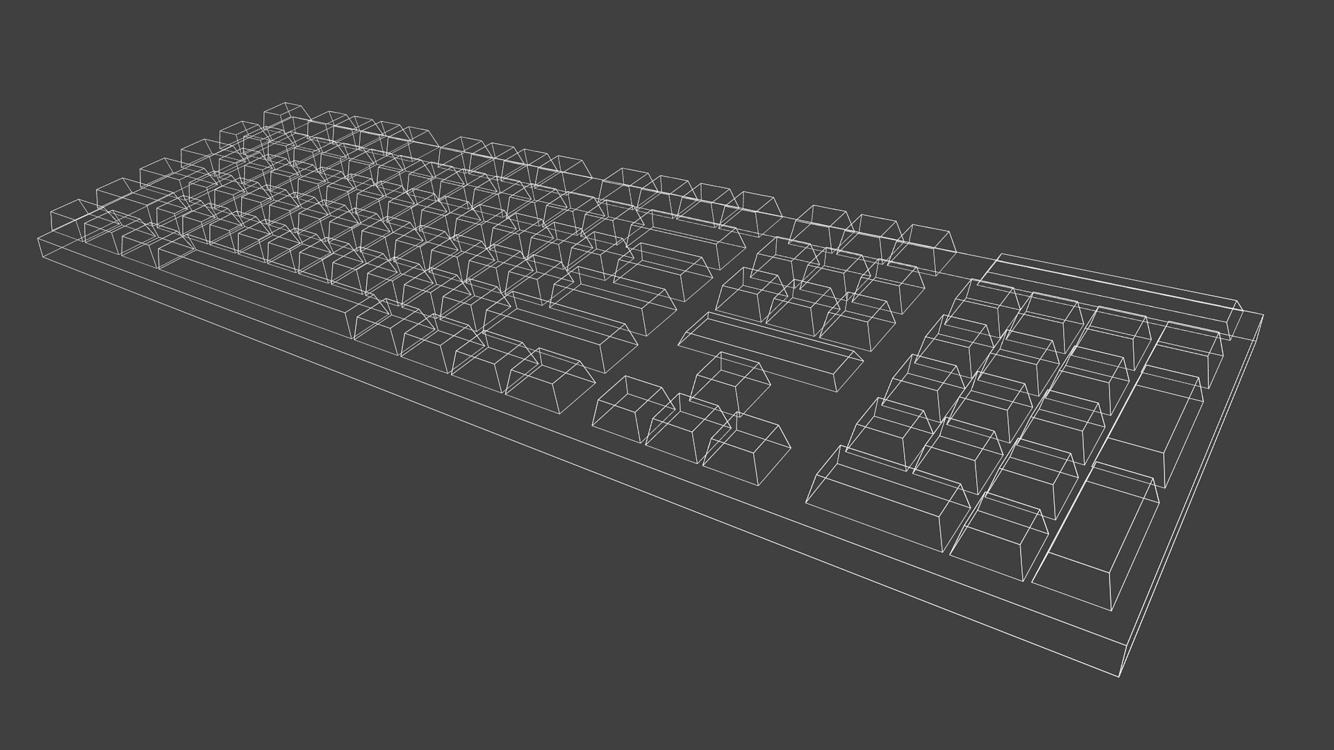 3D Low Poly Keyboard - TurboSquid 1832795