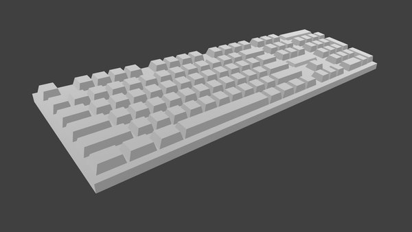 3D Low Poly Keyboard - TurboSquid 1832795