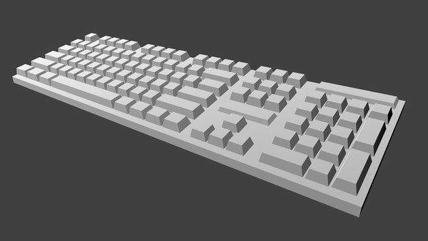 3D Low Poly Keyboard - TurboSquid 1832795