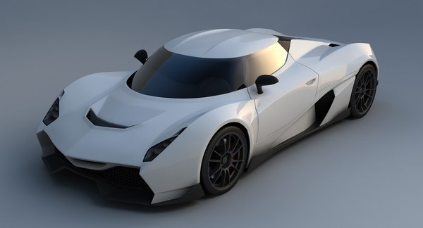 3D supercar concept model - TurboSquid 1201095