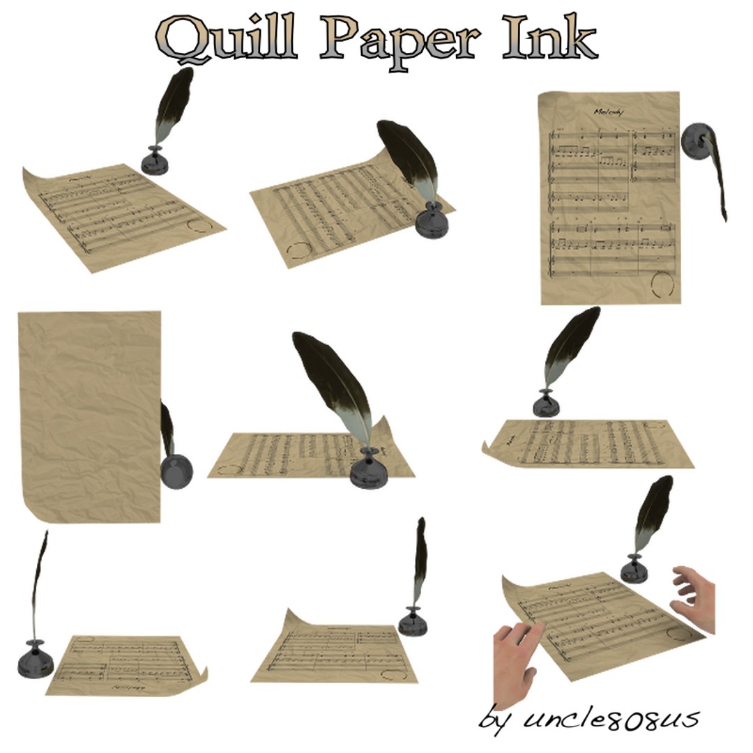 3d Quill Poser