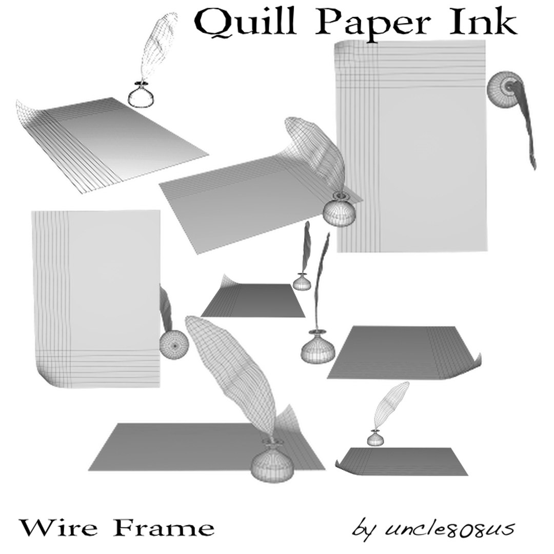 3d Quill Poser