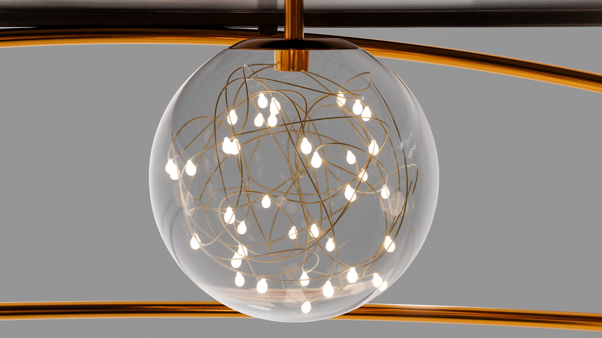 3D Orbs Ceiling Light - TurboSquid 2216572
