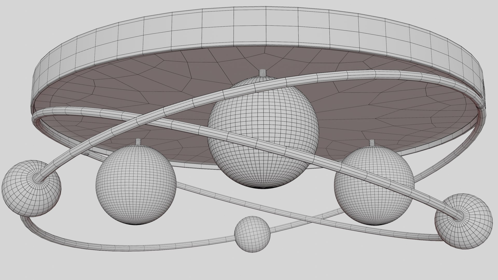 3D Orbs Ceiling Light - TurboSquid 2216572