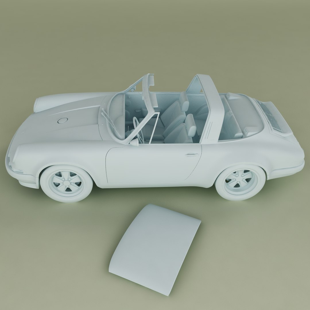 Singer Porsche 911 Targa Model - TurboSquid 1616916