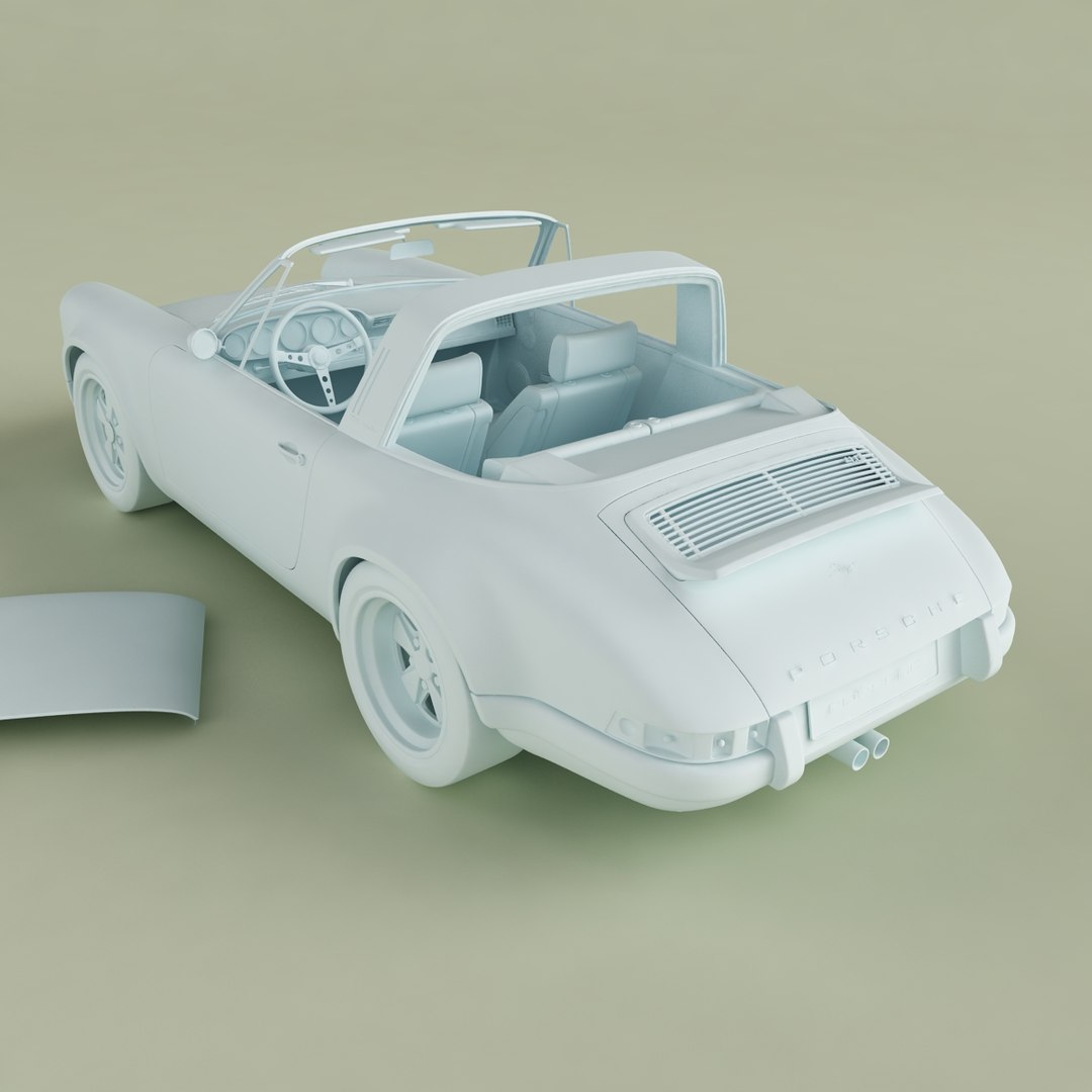 Singer Porsche 911 Targa Model - TurboSquid 1616916