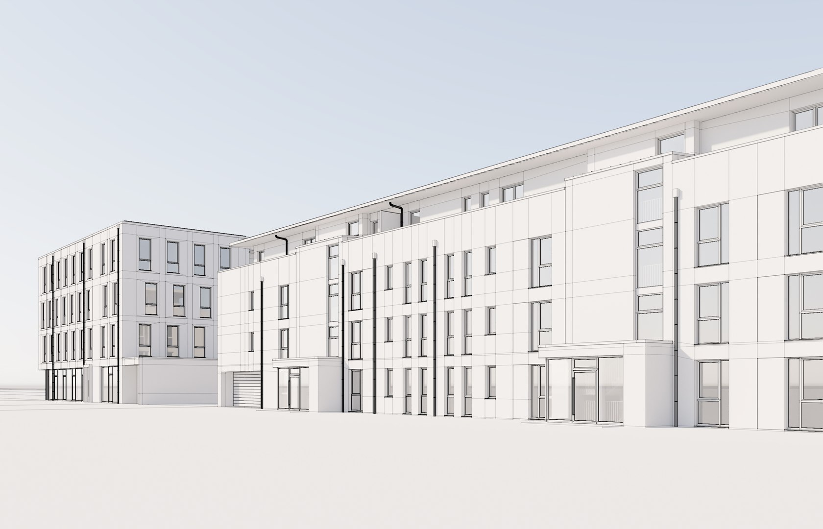 3D German Housing Complex 1 - TurboSquid 2187630