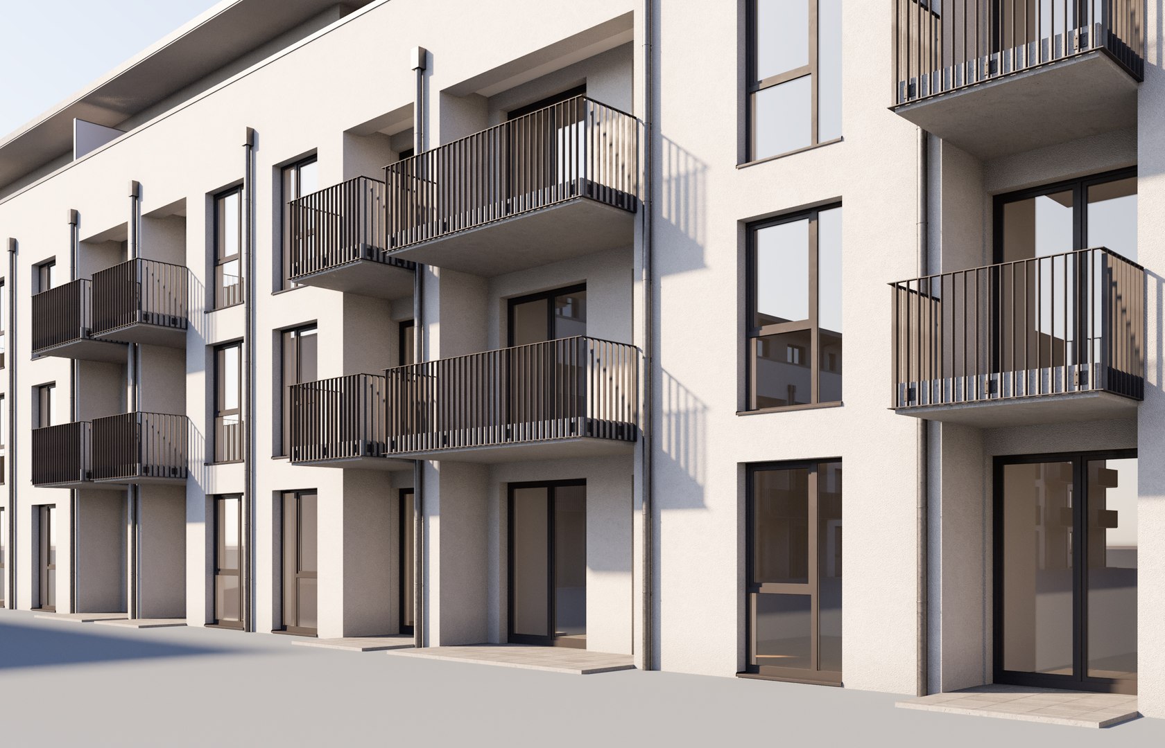 3D German Housing Complex 1 - TurboSquid 2187630