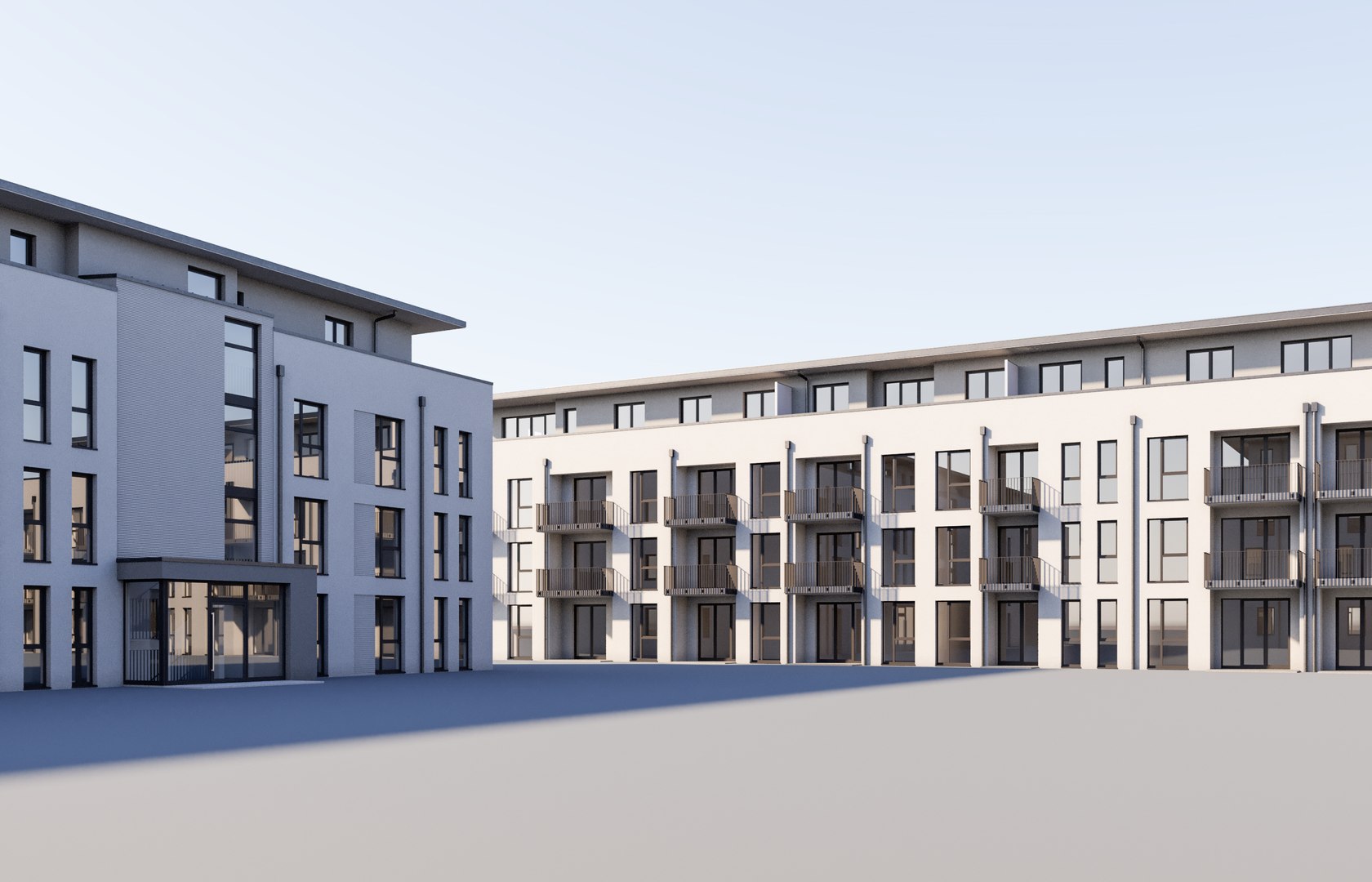 3D German Housing Complex 1 - TurboSquid 2187630