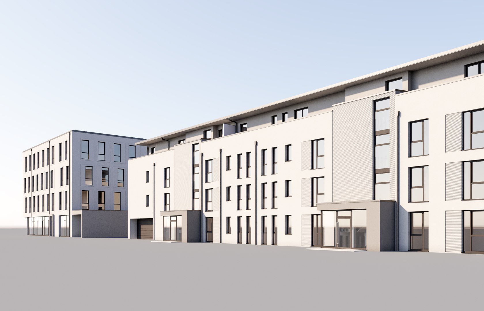 3D German Housing Complex 1 - TurboSquid 2187630