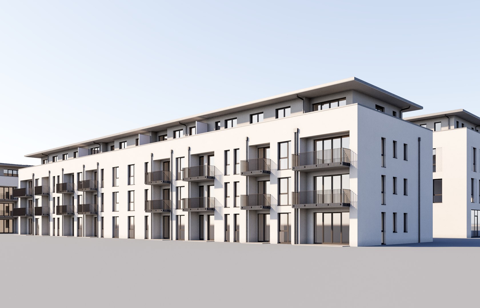 3D German Housing Complex 1 - TurboSquid 2187630