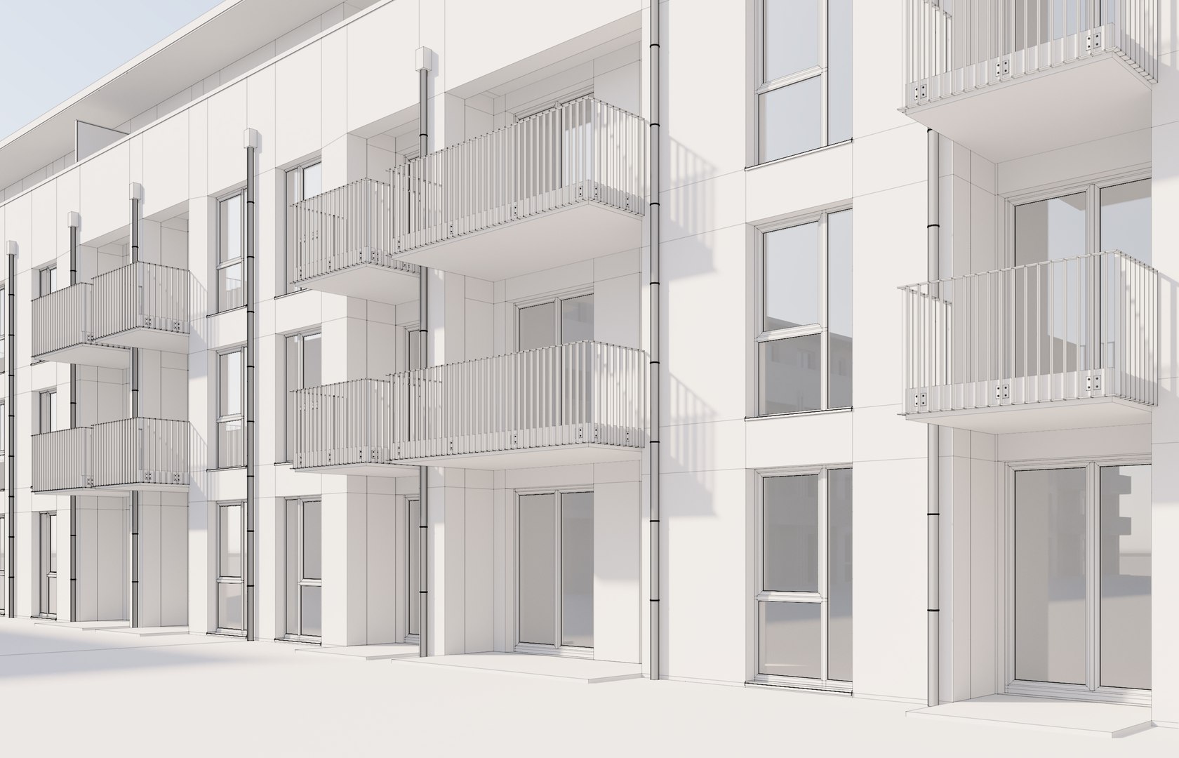 3D German Housing Complex 1 - TurboSquid 2187630