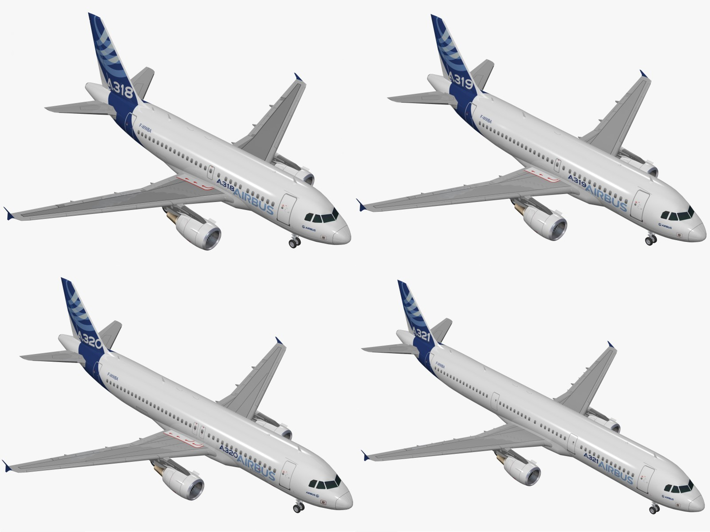 3D airbus a320 family house - TurboSquid 1437055