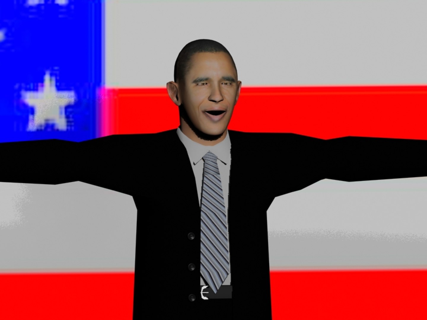 3d Model Of Barack Obama
