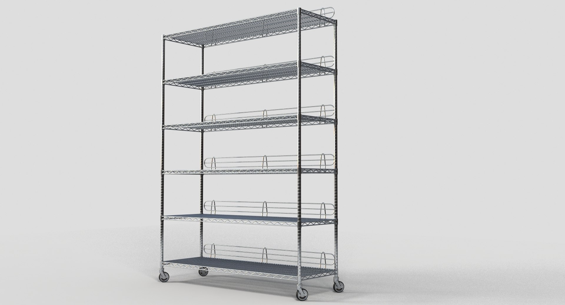 3D Model Commercial Kitchen Shelving - TurboSquid 1365599