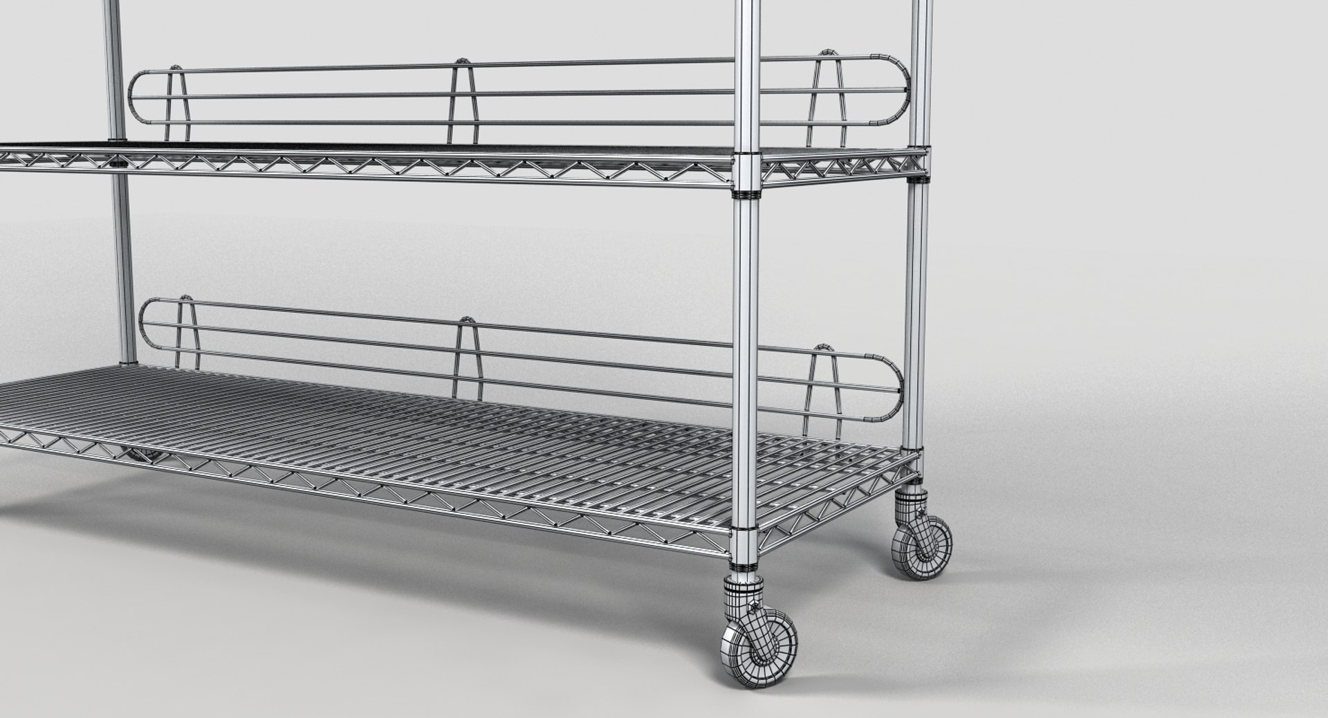 3D Model Commercial Kitchen Shelving - TurboSquid 1365599