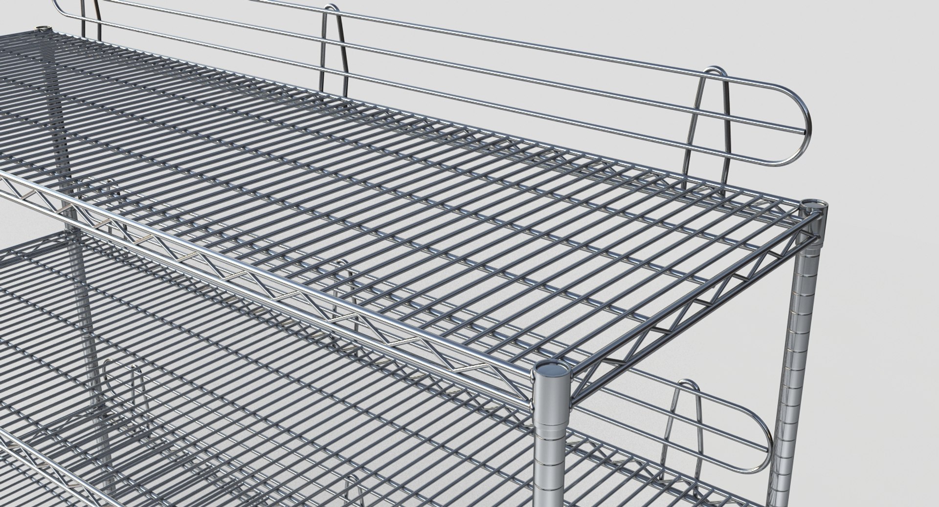 3D Model Commercial Kitchen Shelving - TurboSquid 1365599