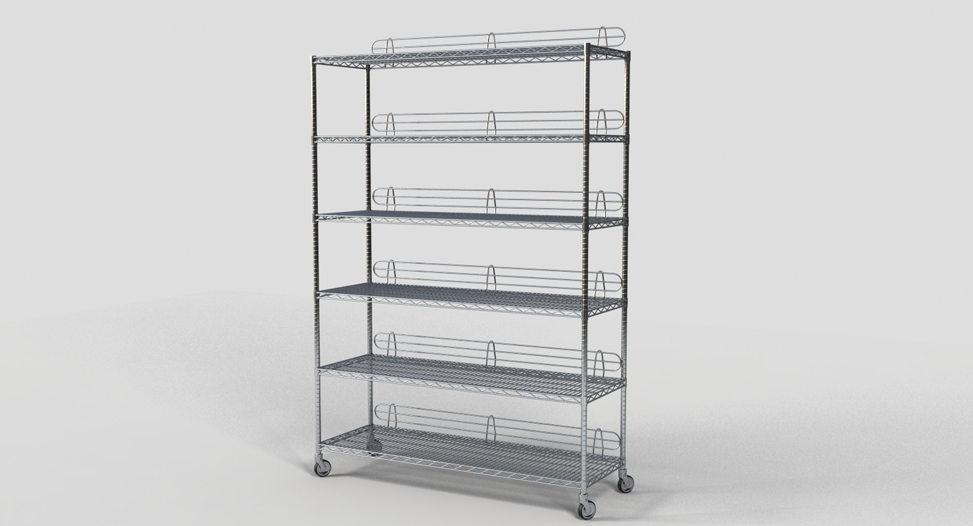 3D Model Commercial Kitchen Shelving - TurboSquid 1365599