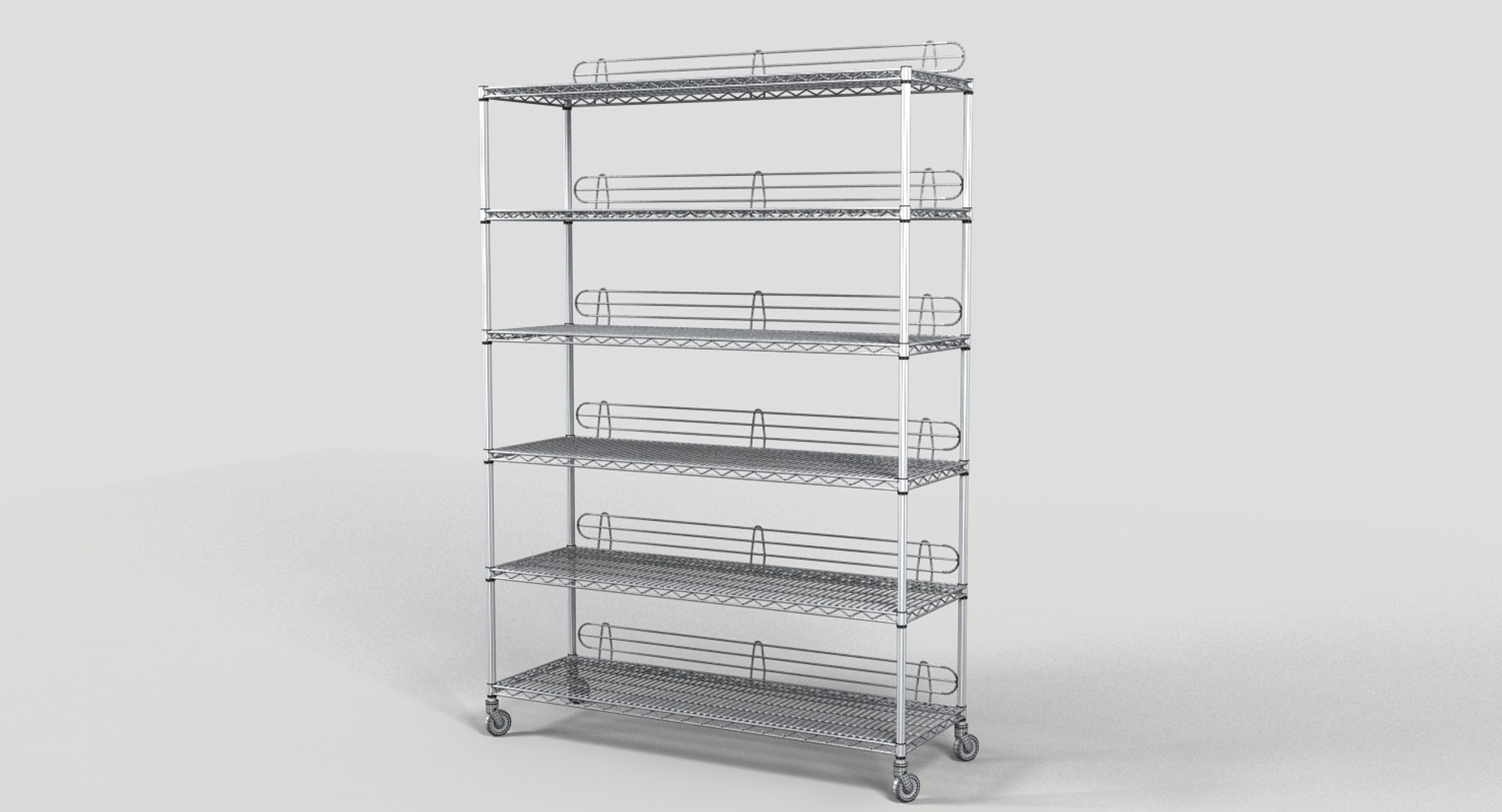 3D Model Commercial Kitchen Shelving - TurboSquid 1365599