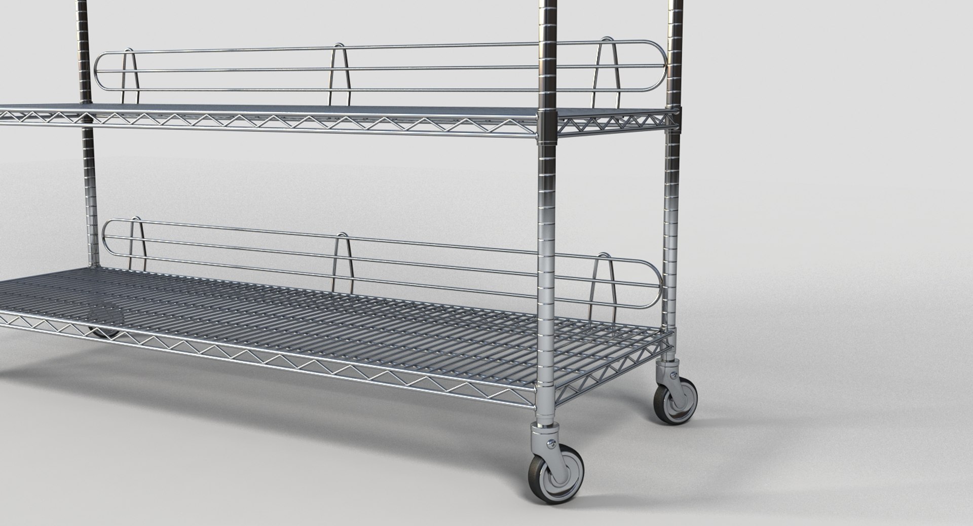 3D Model Commercial Kitchen Shelving - TurboSquid 1365599