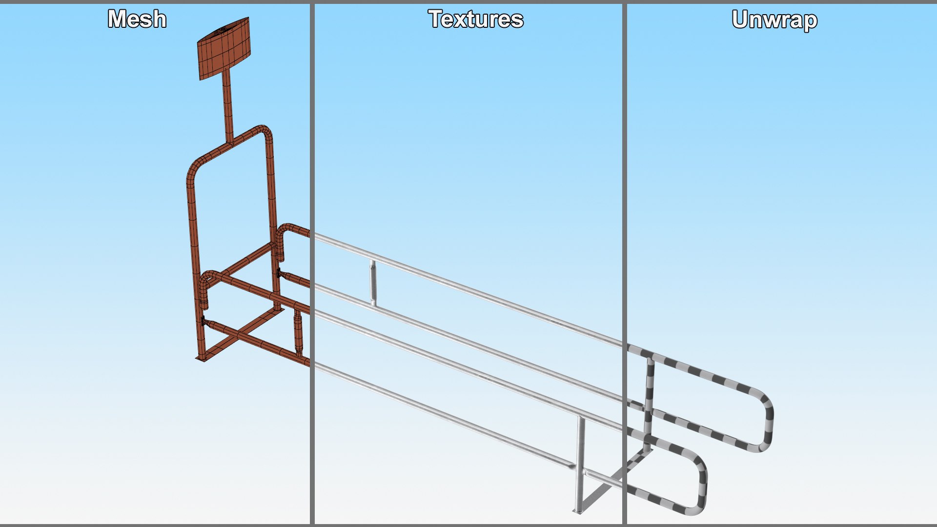 Shopping Cart Return Station Model - TurboSquid 2028912
