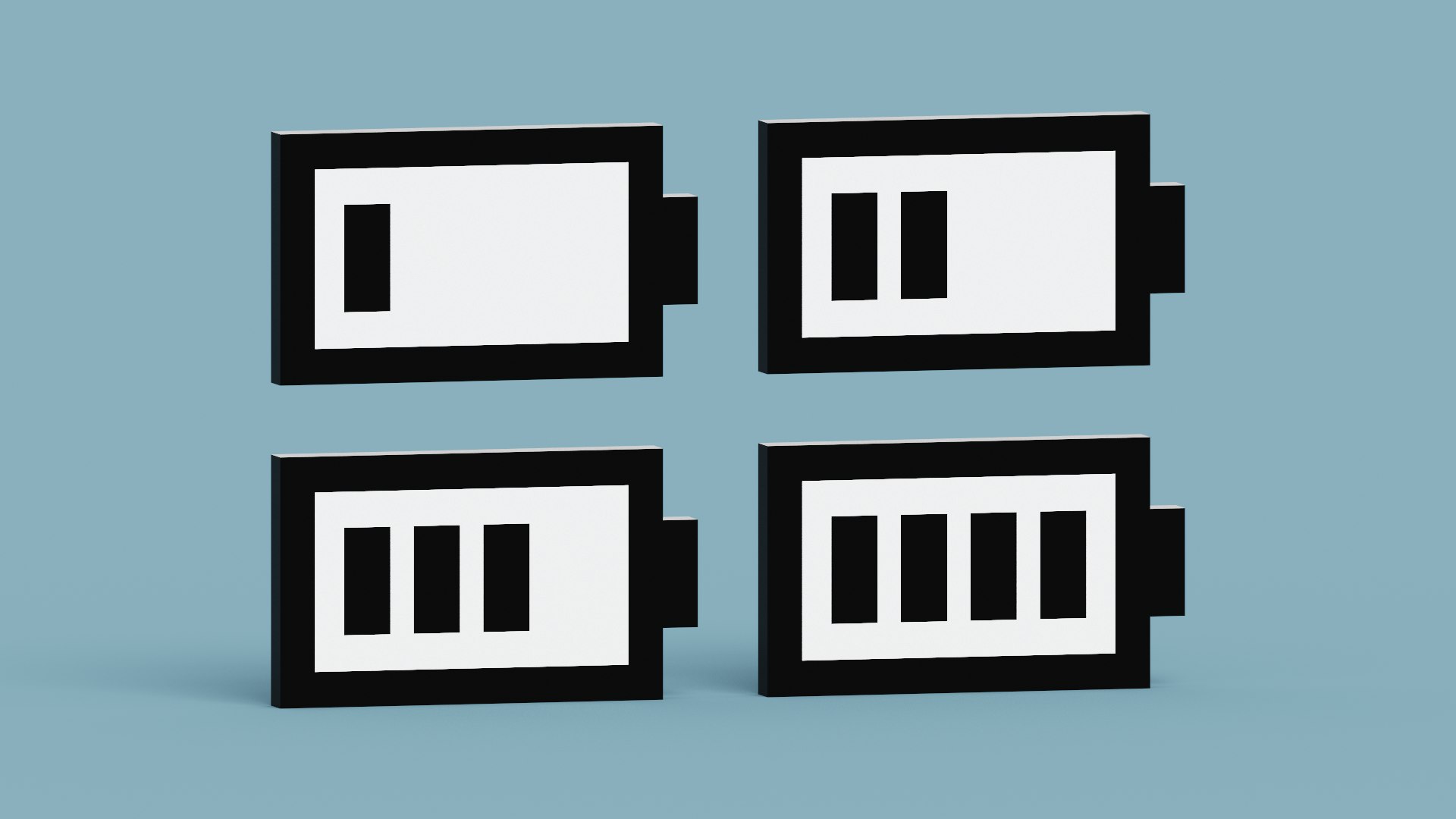 Battery Icon Model - TurboSquid 2025256