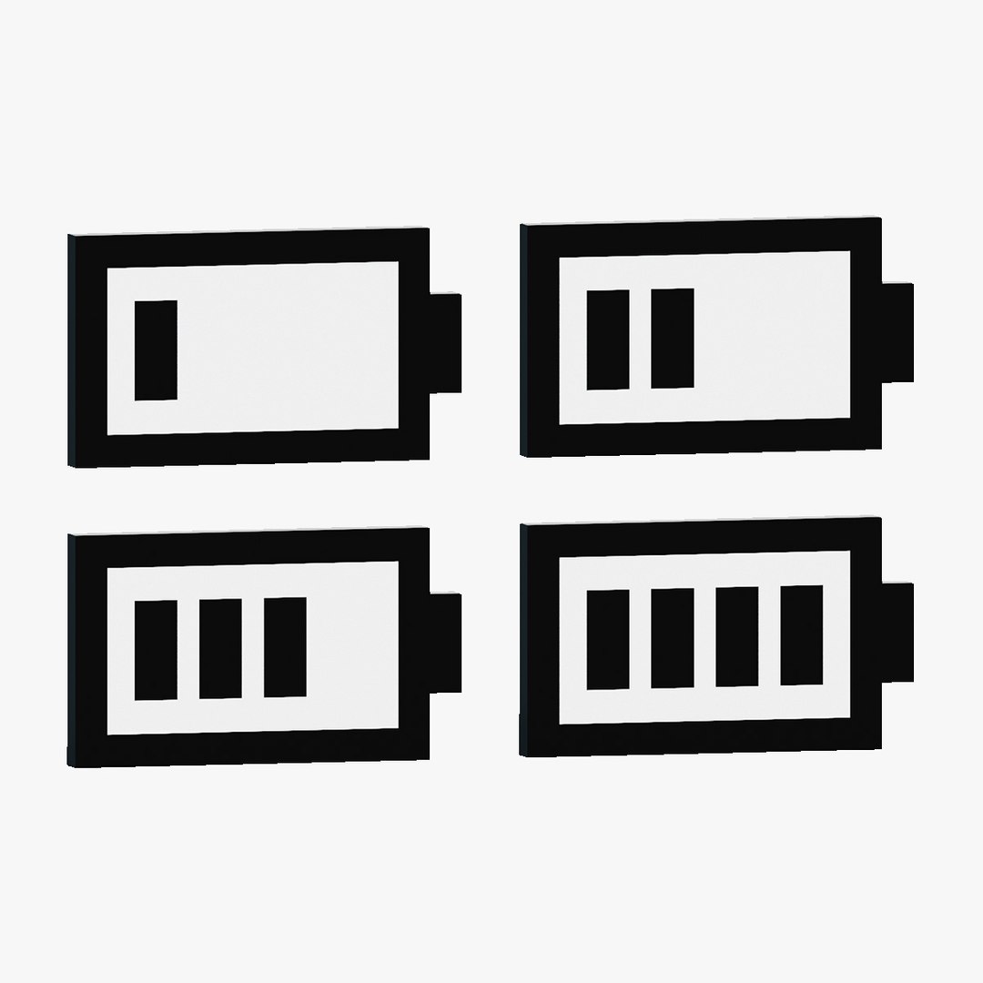 Battery Icon Model - TurboSquid 2025256