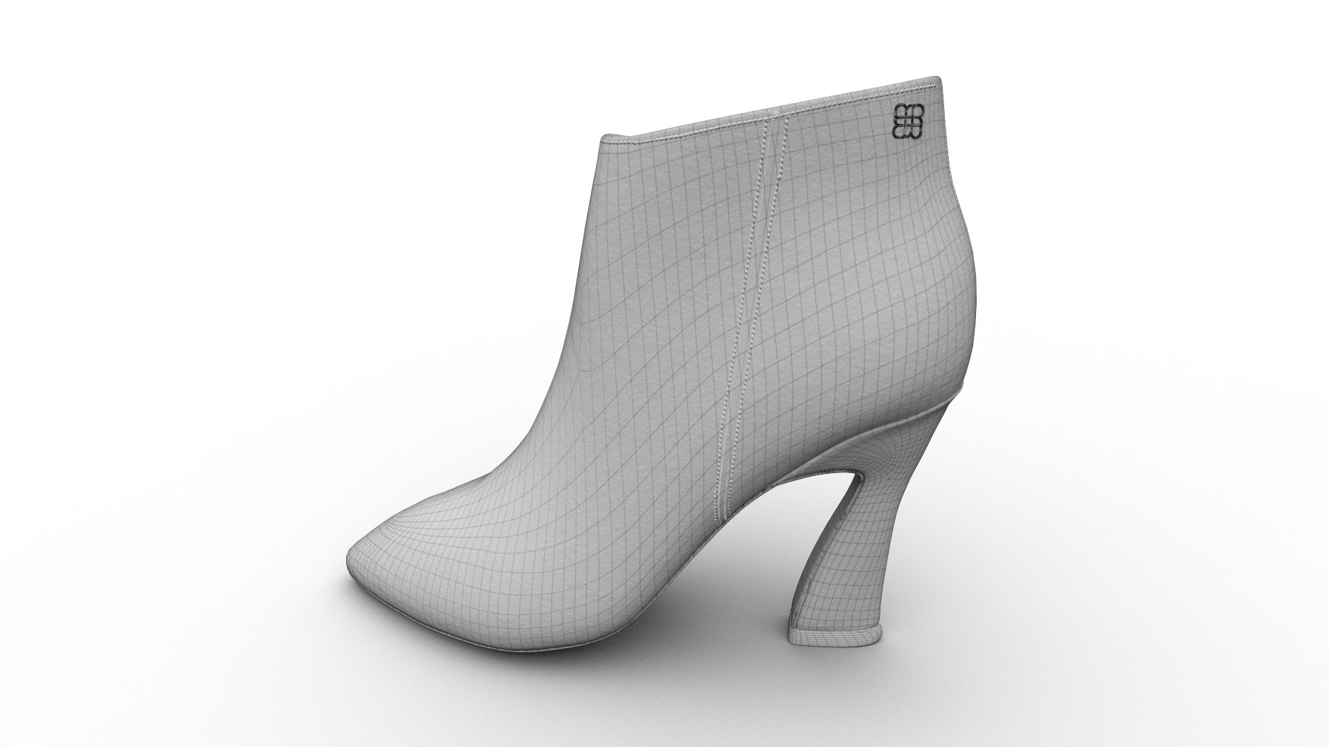 3D Pointed Toe Ankle Boot Model - TurboSquid 2411942